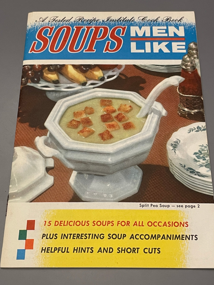 Vintage 1965 General Motors Staff Recipe Booklet Soups Men Like RARE ...