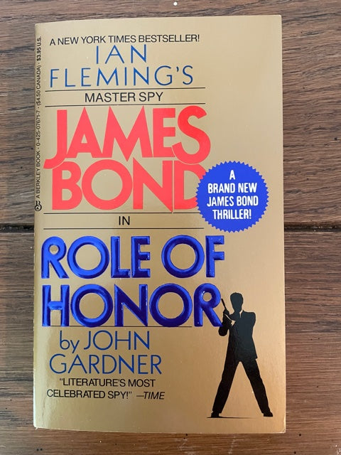 James Bond in Role of Honor by John Gardner (1985) VERY GOOD SEE PICS ...