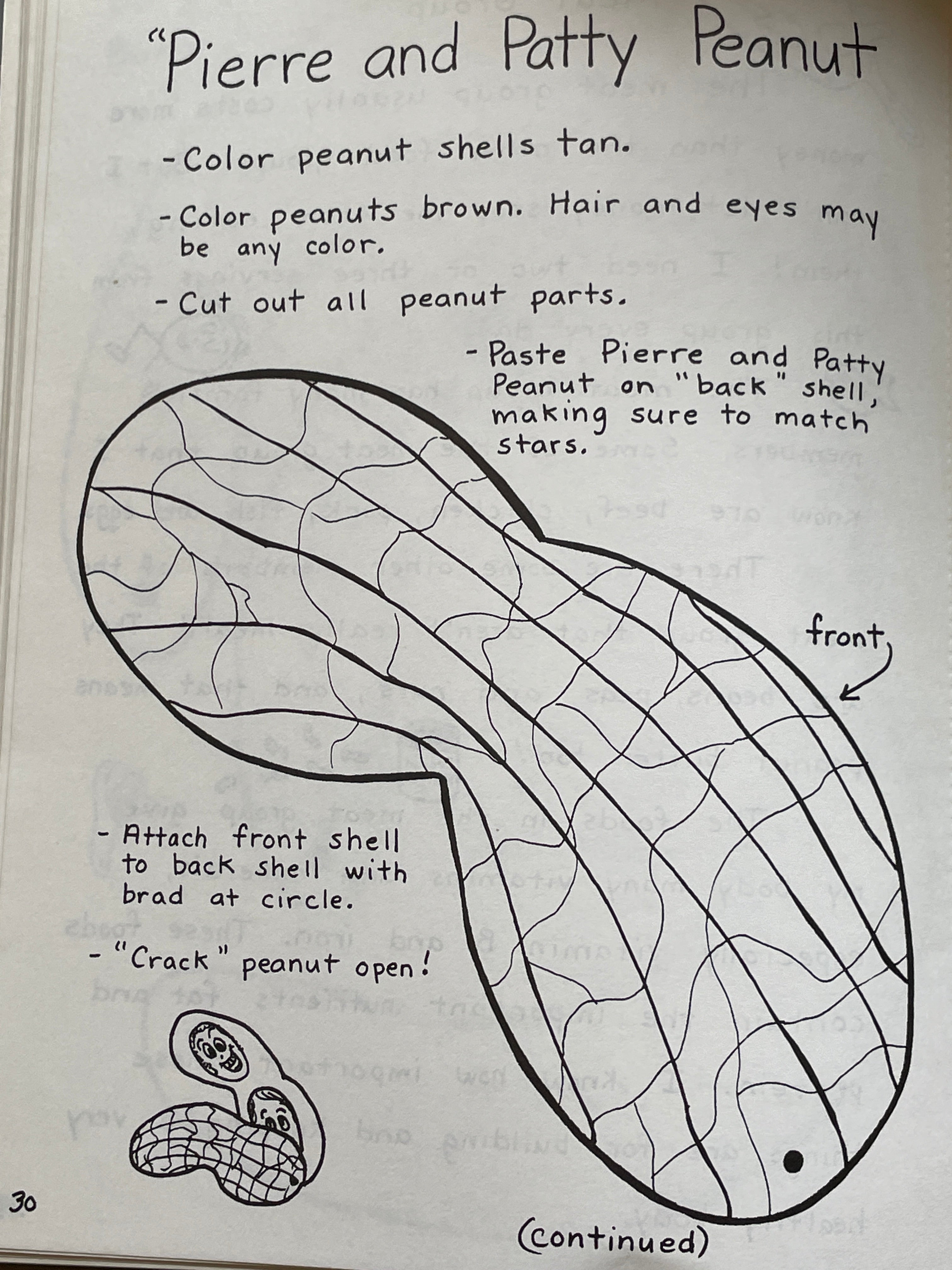 Peanut Shell Coloring Page