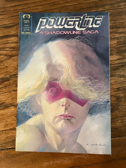 Powerline A Shadowline Saga #3 September 1988 Marvel Epic Comics – Ex ...